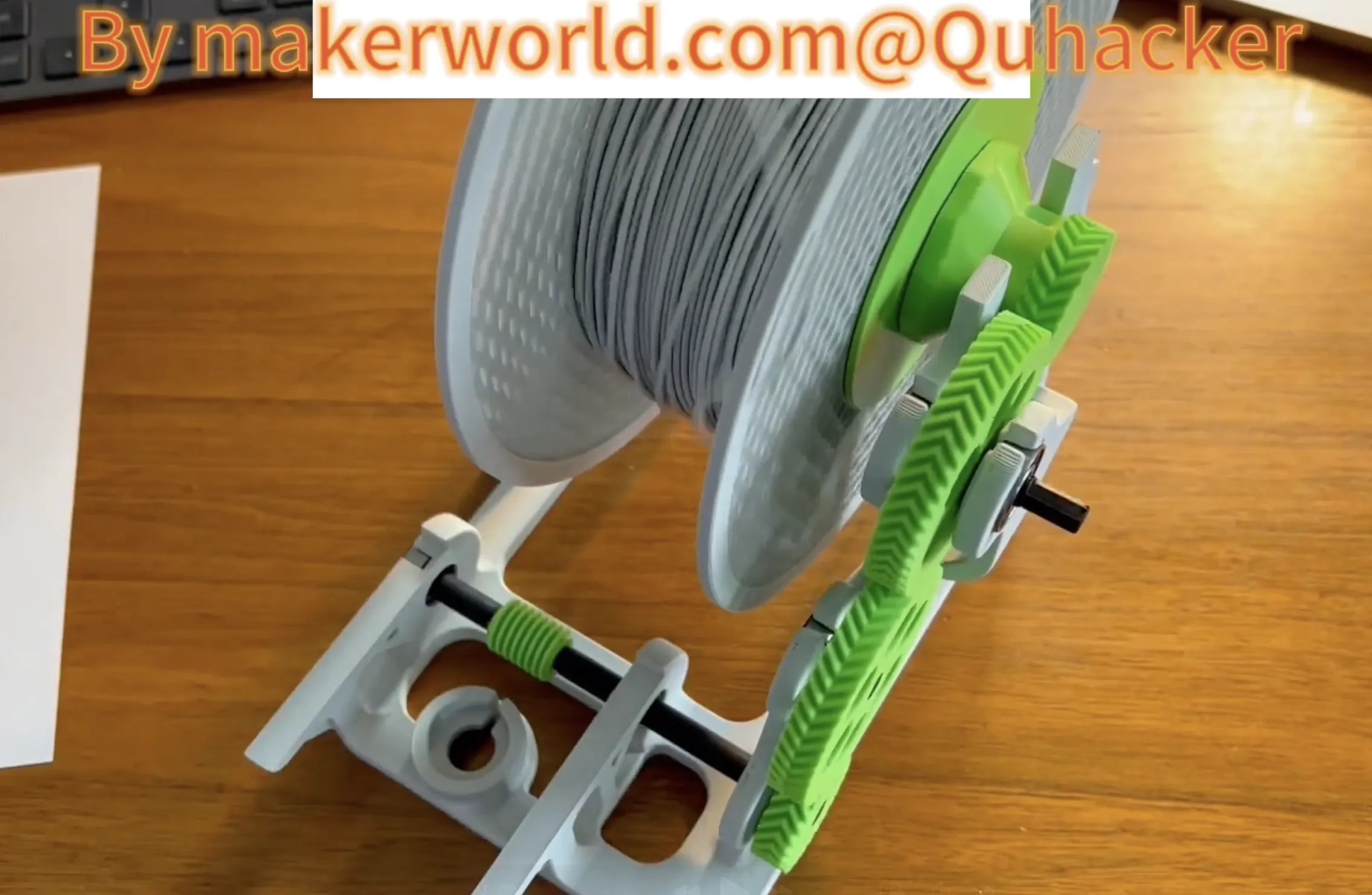 Filament Spool Rewinder by Quhacker - MakerWorld