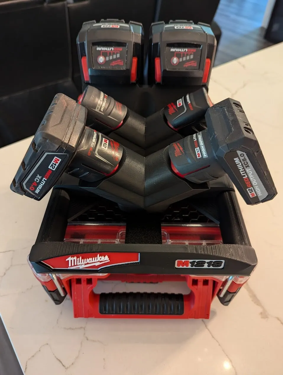 M12/M18 Milwaukee Packout Battery Caddy by OCDTOOLFREAK - MakerWorld