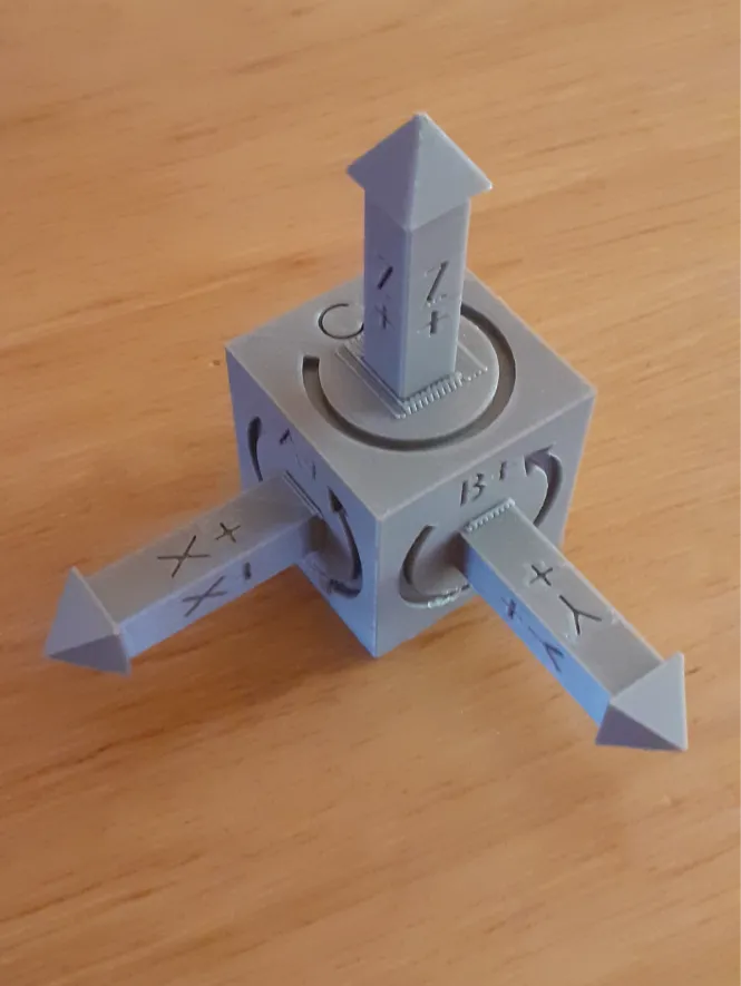 Axis cube, Engineering Aid by davk00 - MakerWorld