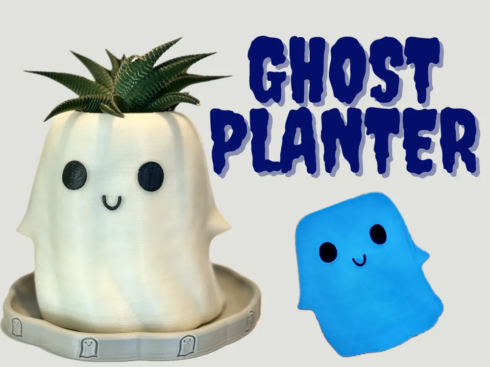 Ghost Planter by Add_Em MakerWorld: Download Free 3D Models