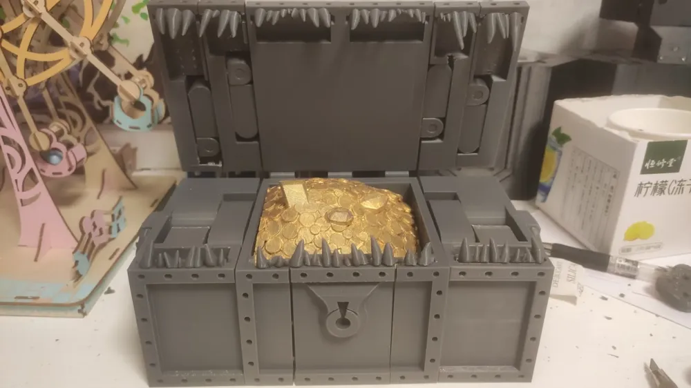 Transformable Mechanical Treasure Chest Monster by user_553759224 ...