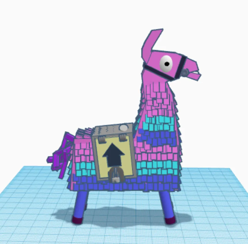 Articulated Fortnite Llama 3d Print