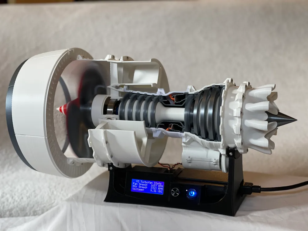 3D Printable Jet Engine - V3 Turbofan Driver Remixed by Nairck ...