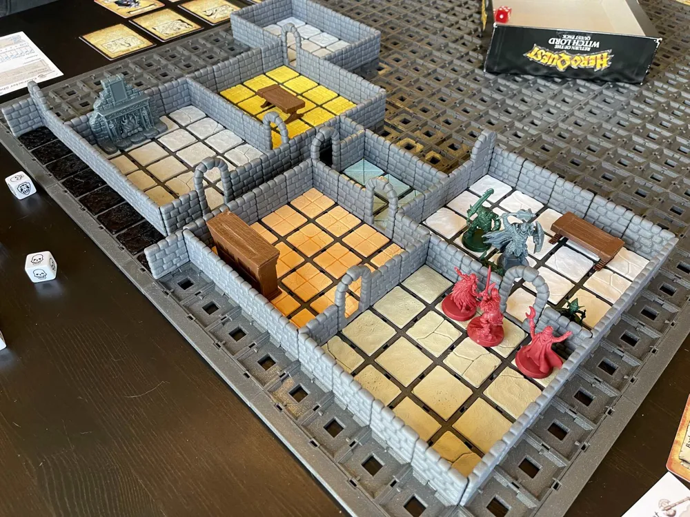 Dynamod Dungeon Tiles - Sample Pack - Free 3D Print Model - MakerWorld
