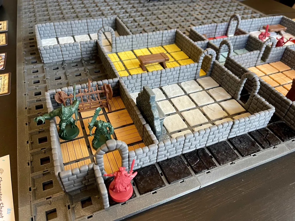 Dynamod Dungeon Tiles - Sample Pack by Geert Bevin MakerWorld: Download ...