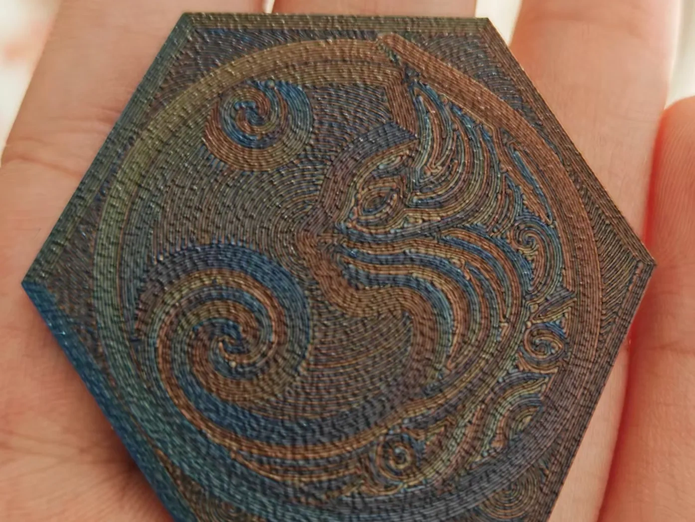 Multi-colored badges based on multi-colored filaments (no AMS required ...