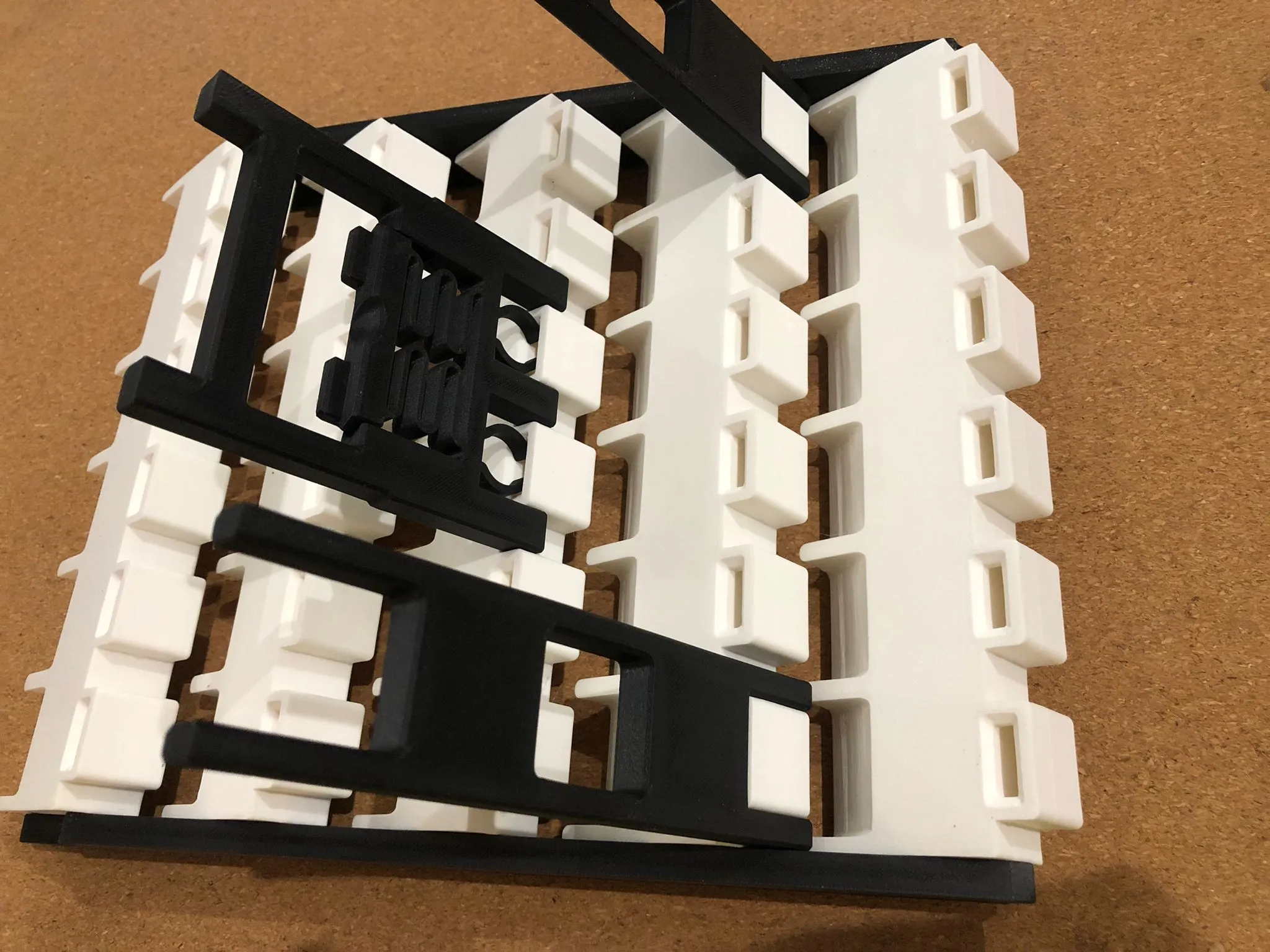 Paint Rack Stack Folding Holder (6x5) - Free 3D Print Model - MakerWorld