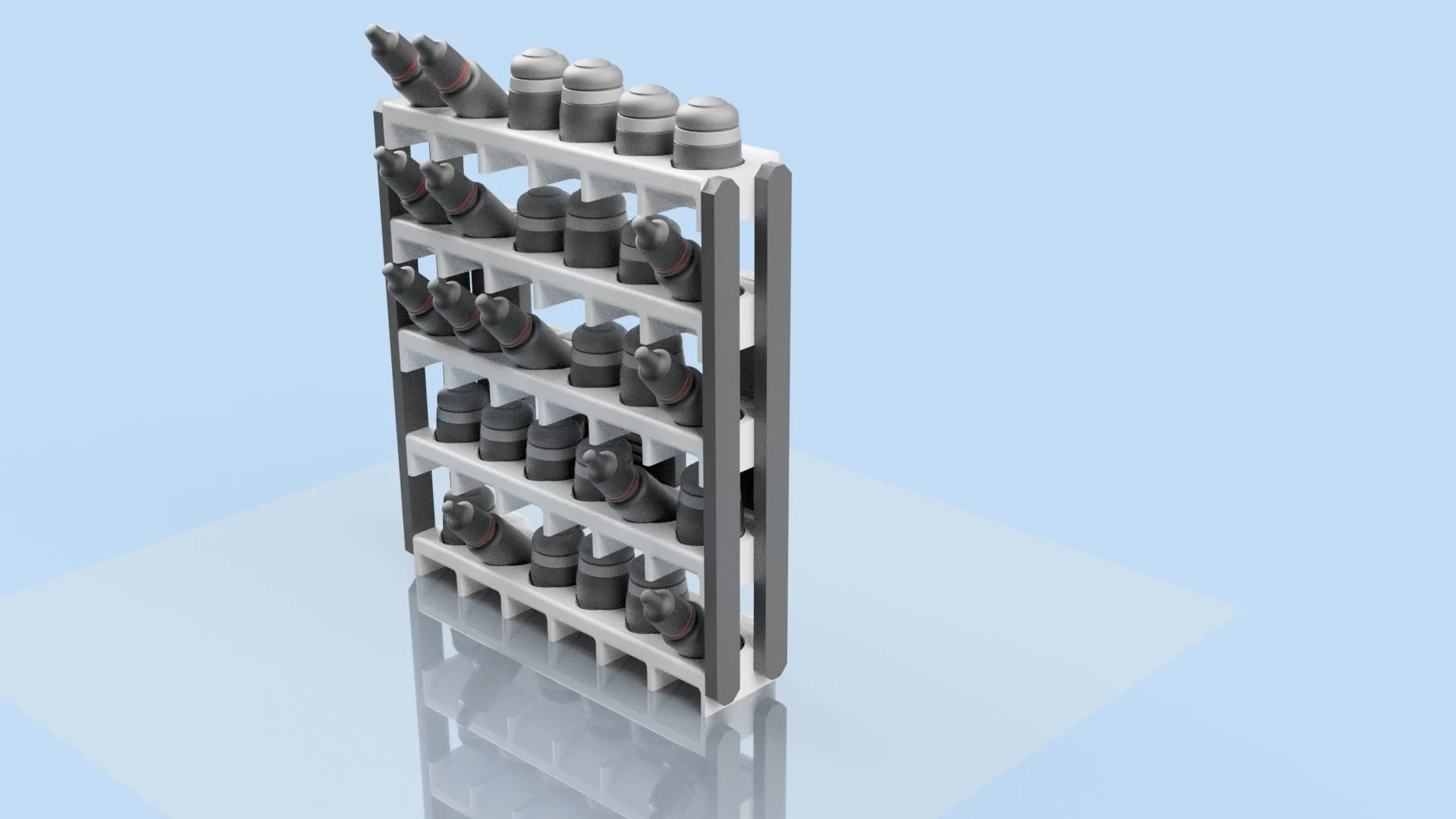 Paint Rack Stack Folding Holder (6x5) by Loch MakerWorld: Download Free ...