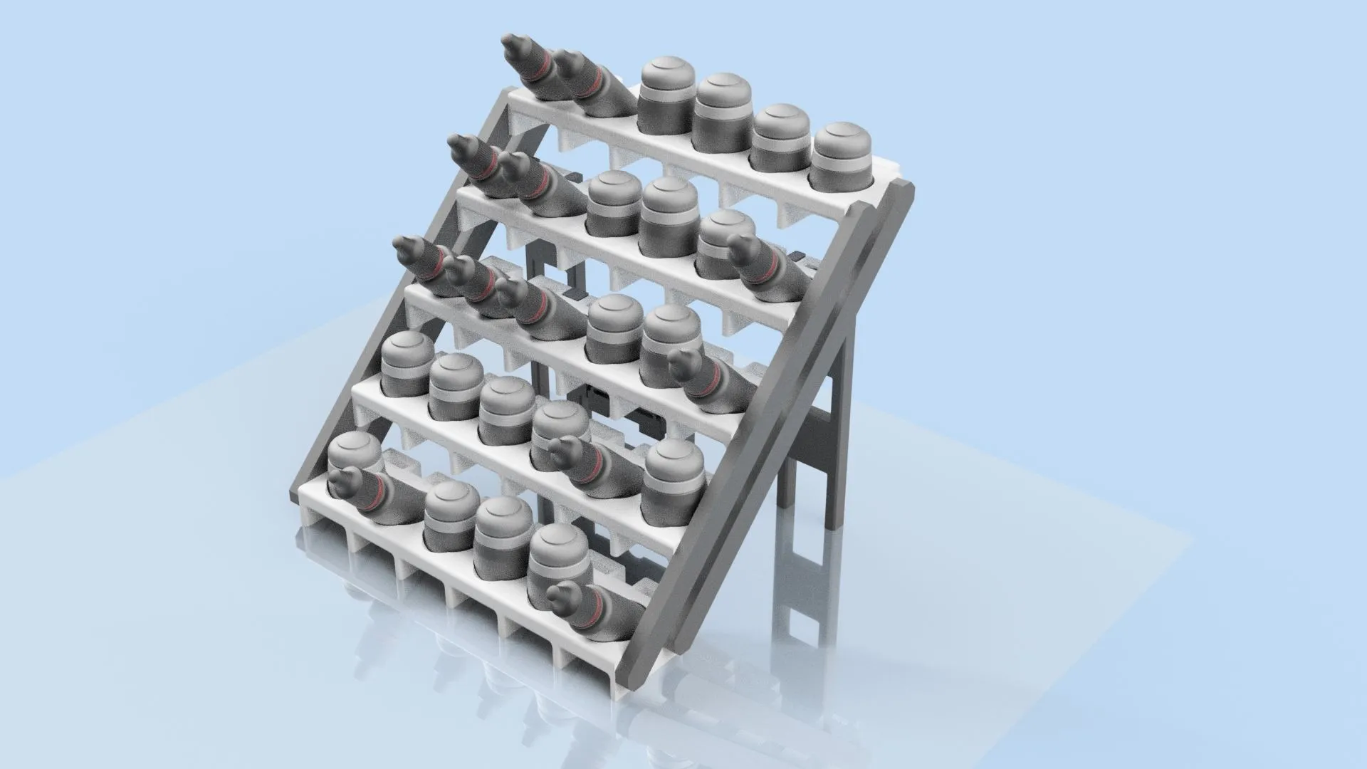 Paint Rack Stack Folding Holder (6x5) by Loch MakerWorld: Download Free ...