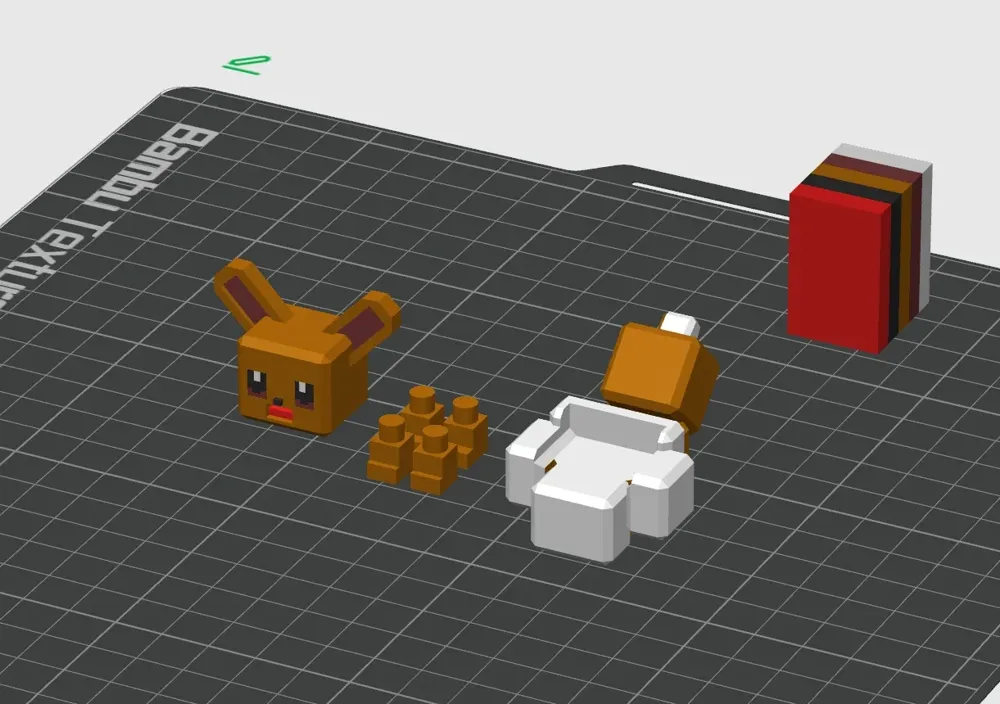 Minecraft-style Normal Eevee - Minecraft-Eevee by ArmeeMU - MakerWorld