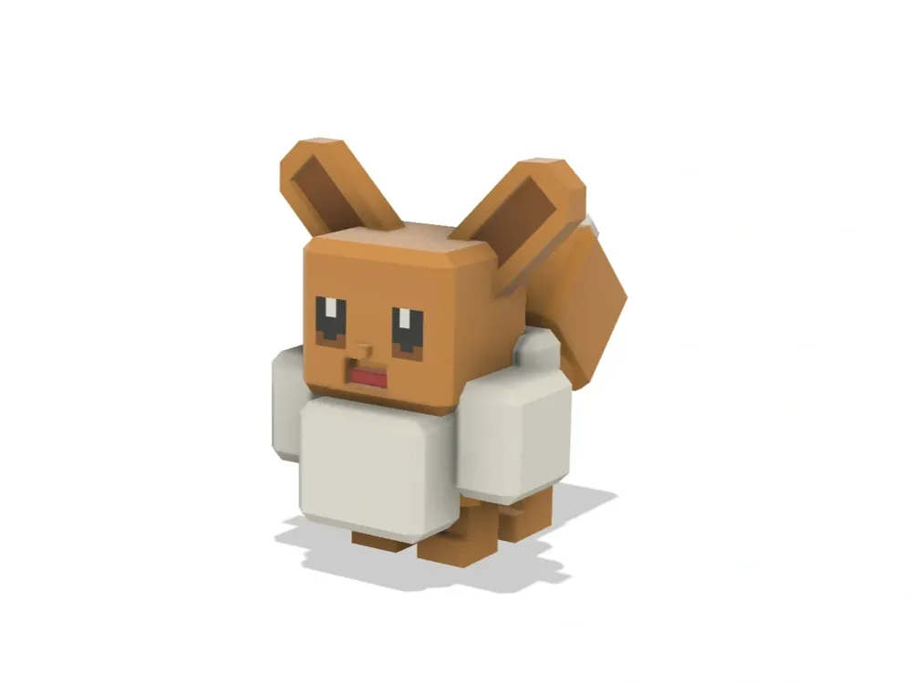 Minecraft-style Normal Eevee - Minecraft-Eevee by ArmeeMU - MakerWorld