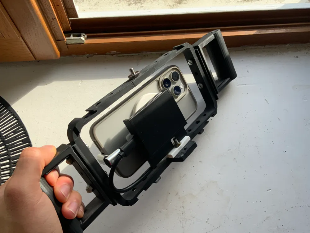 SSD holder crucial X9 or x10pro iPhone Rig - Free 3D Print Model ...