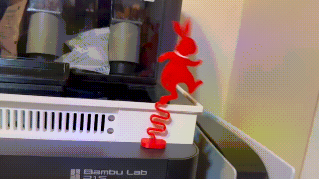 Swinging Rabbit P1S/P1P Top Hole Cover by Kass 3D Lab - MakerWorld