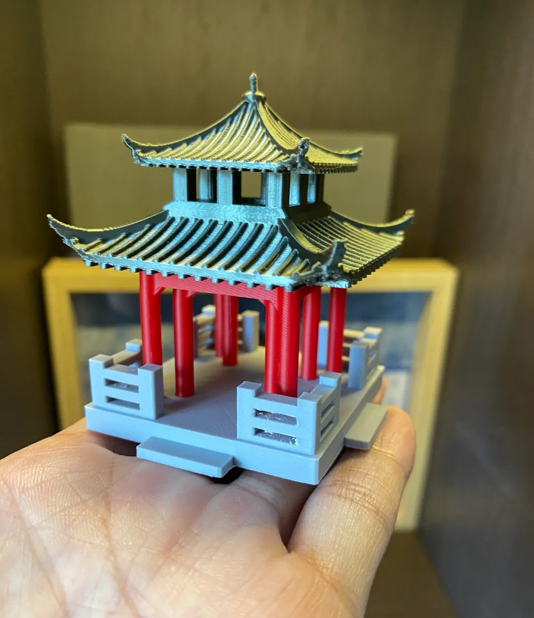 "Moonlit Pavilion" Chinese Ancient Architecture Four-Cornered Pavilion ...