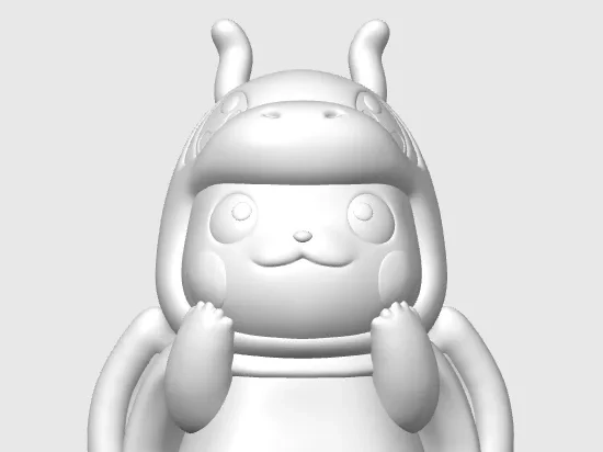 Dragonite Pikachu Remixed by 轻盈的青竹 - MakerWorld