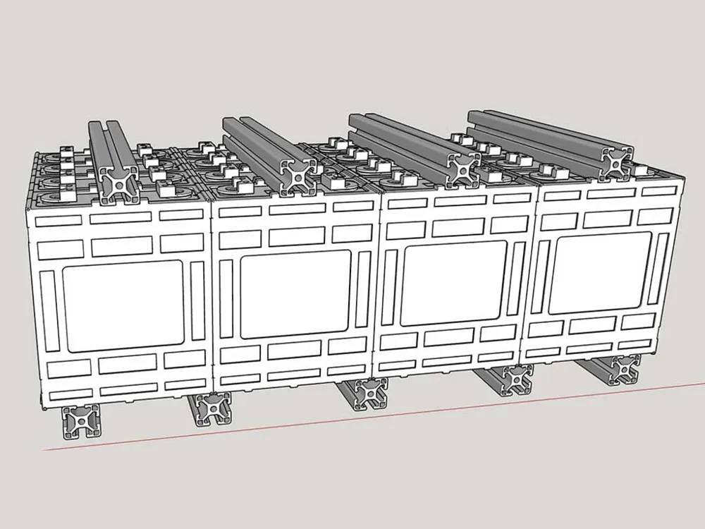 Battery Bracket for EVE 280-320AH prismatic cells by Anx256 - MakerWorld