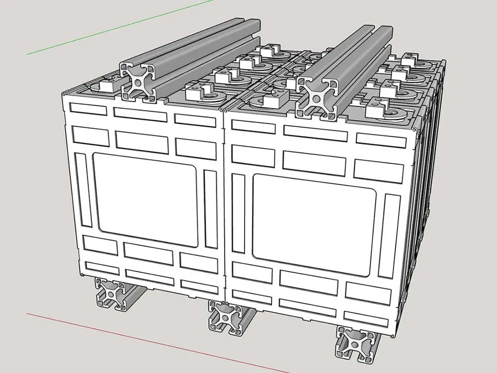 Battery Bracket for EVE 280-320AH prismatic cells by Anx256 - MakerWorld
