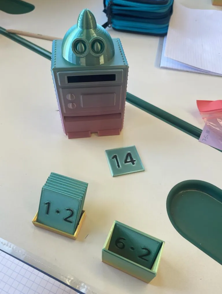 Math Robot Learning Cards with Storage Boxes by ConnyDoesntKnow ...