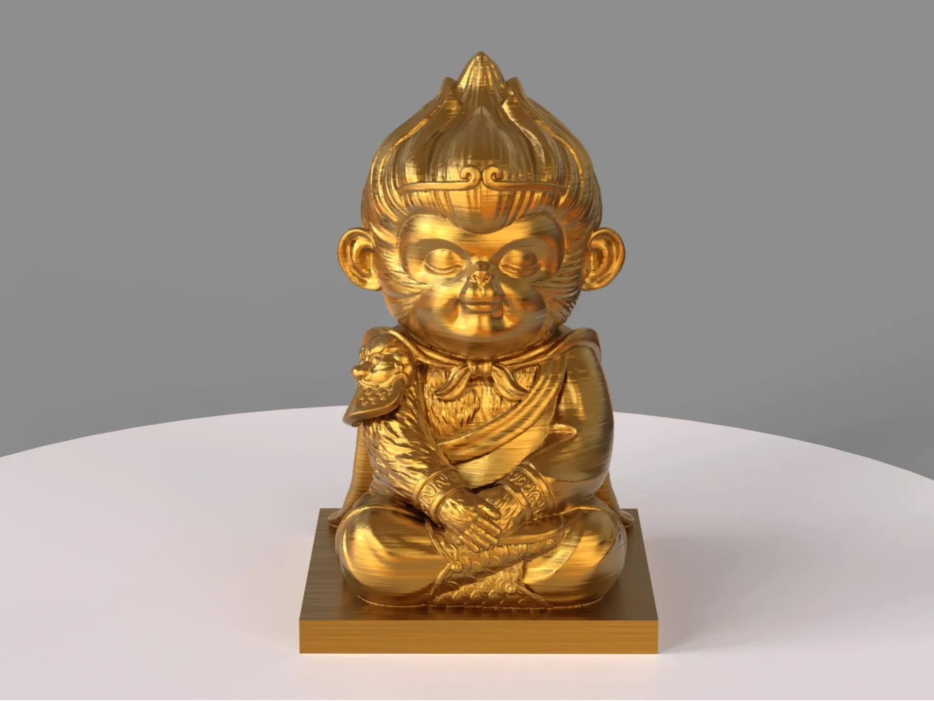 Cartoon Monkey King Sun Wukong by hild - MakerWorld