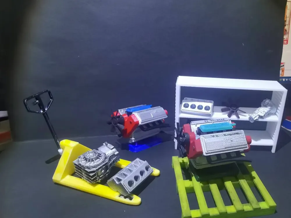 Engine Model, Motor, Pallet, Forklift, Shelf by HaiBoWen MakerWorld ...