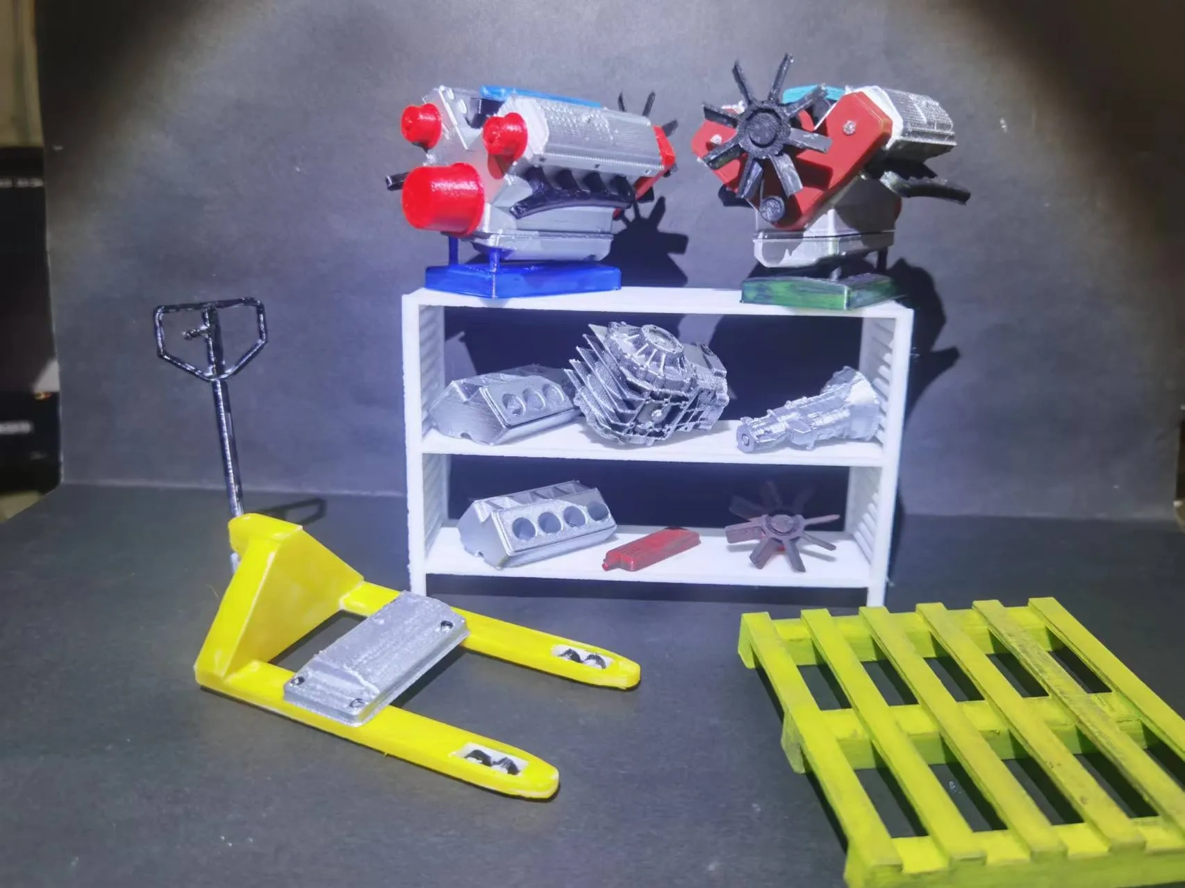 Engine Model, Motor, Pallet, Forklift, Shelf by HaiBoWen MakerWorld ...