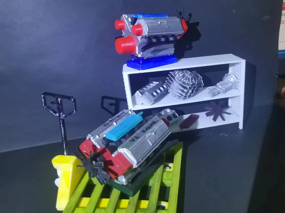 Engine Model, Motor, Pallet, Forklift, Shelf by HaiBoWen - MakerWorld