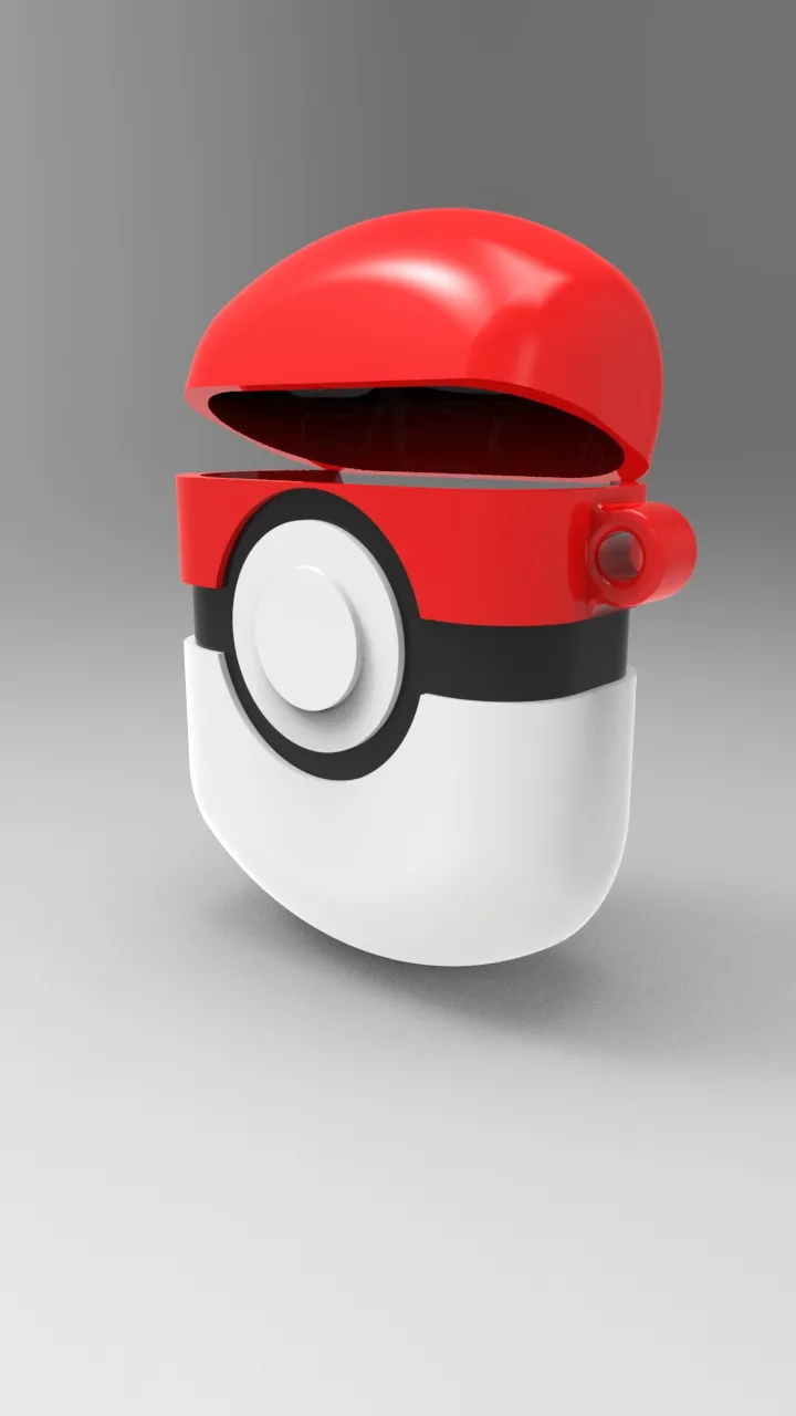 Pokemon Pokeball Classic Red and White Color AirPods Case Cover by ...