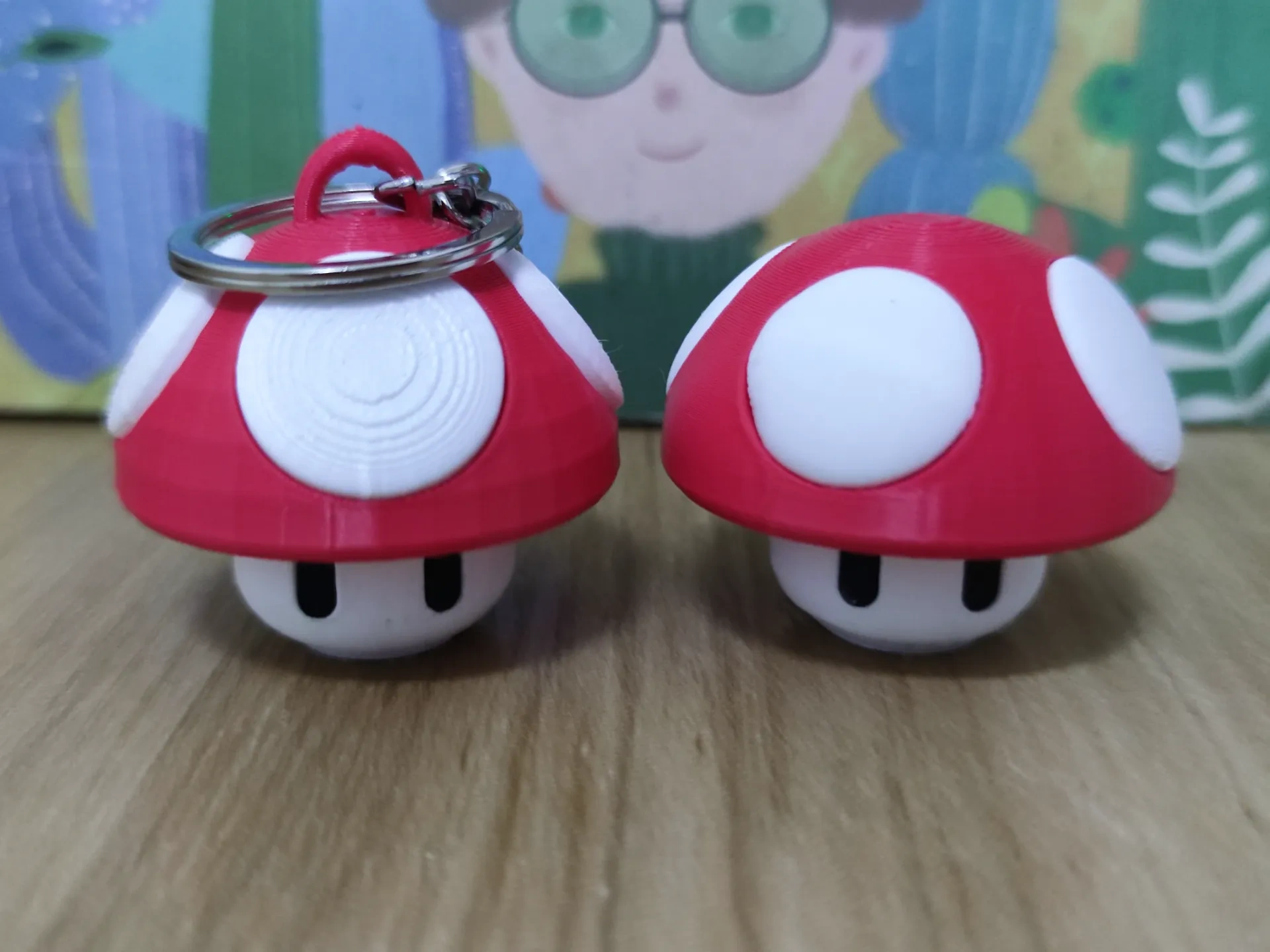 Mario Mushroom Keychain - Disassembled Pin Version by 李大帅哥MakerWorld ...