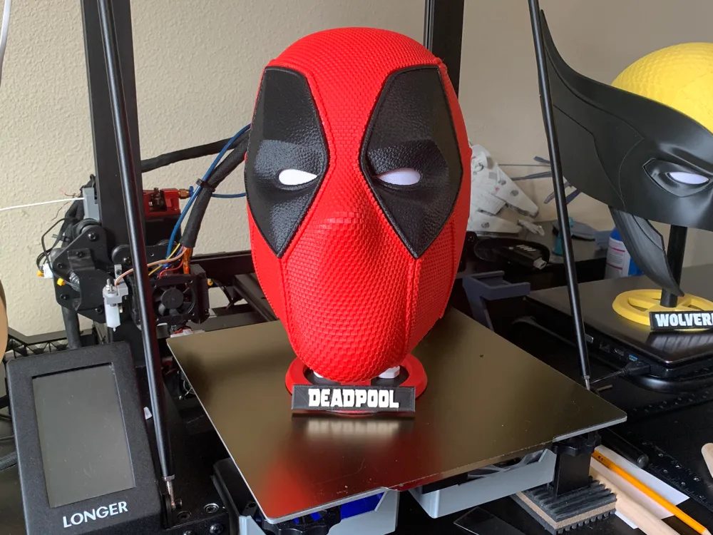 Deadpool Helmet stand - Free 3D Print Model - MakerWorld