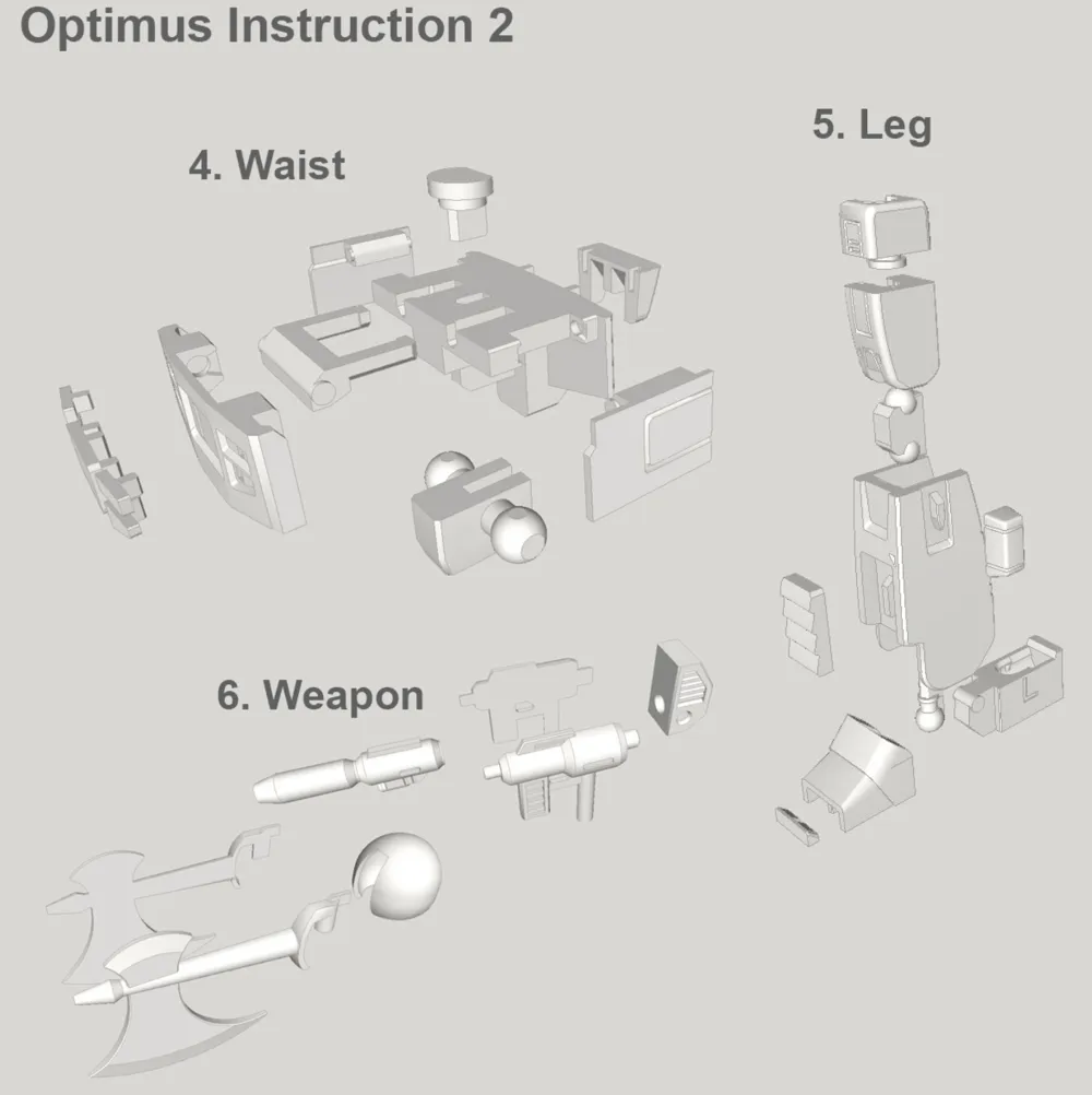 Optimus Prime with Megatron arm (by ToyMakr3D) by Optis Primus ...