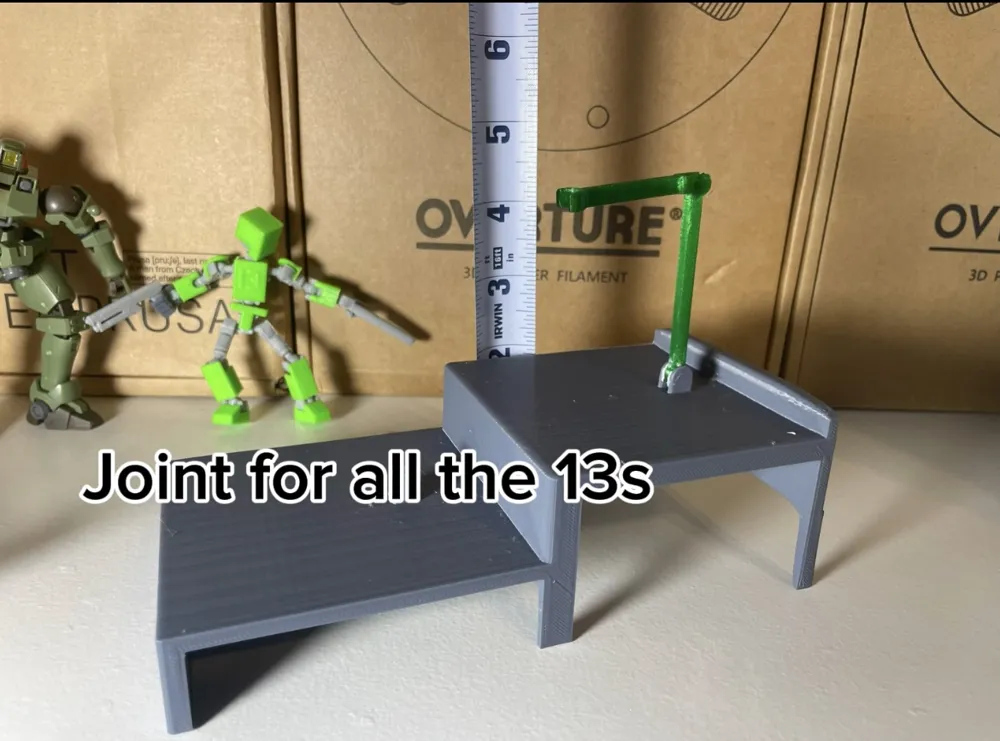 two level action figure and dummy 13 display stand Remixed by also ...