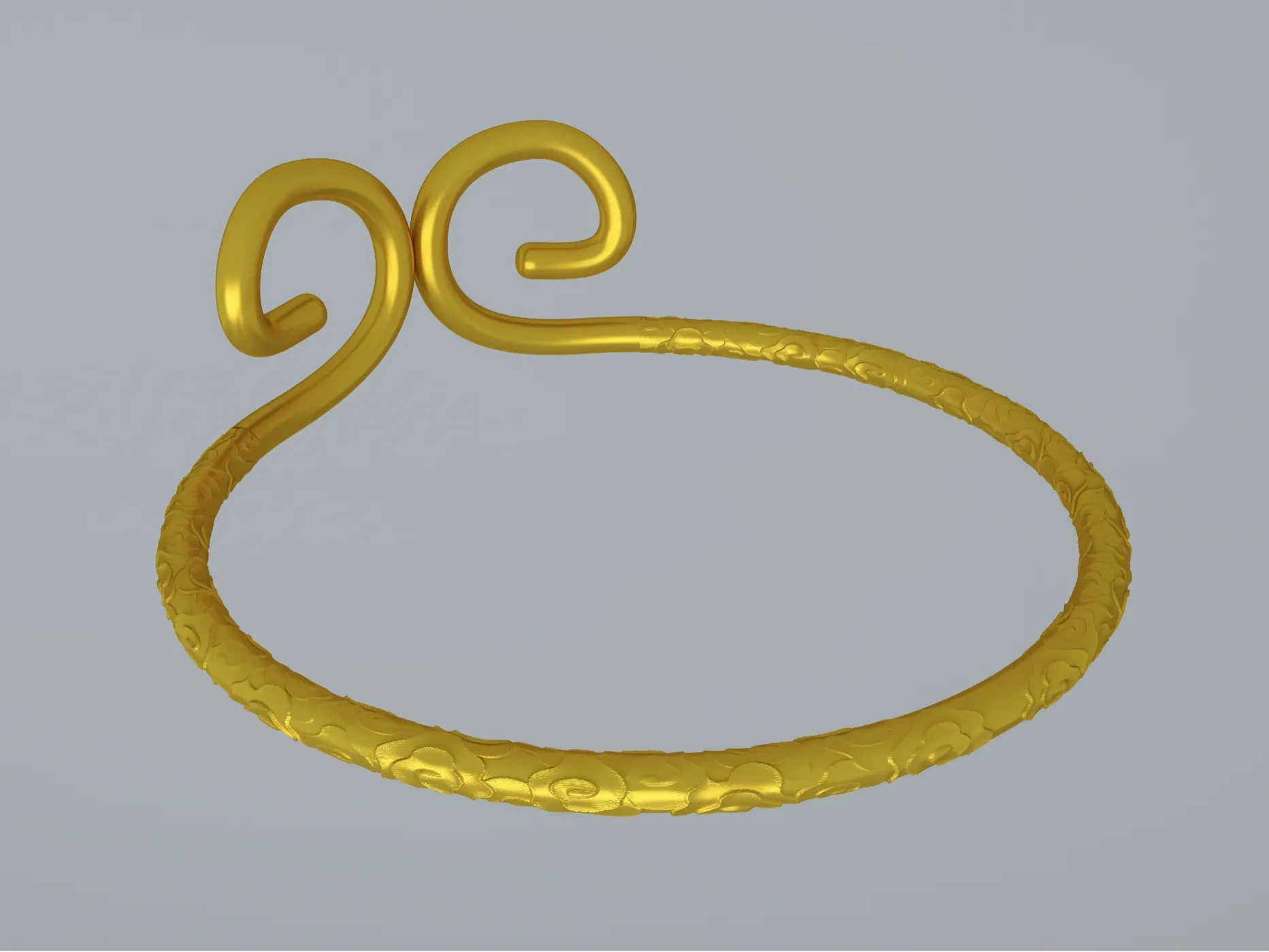Auspicious Cloud Pattern Golden Hoop Tightening Spell by 为也创客 - MakerWorld