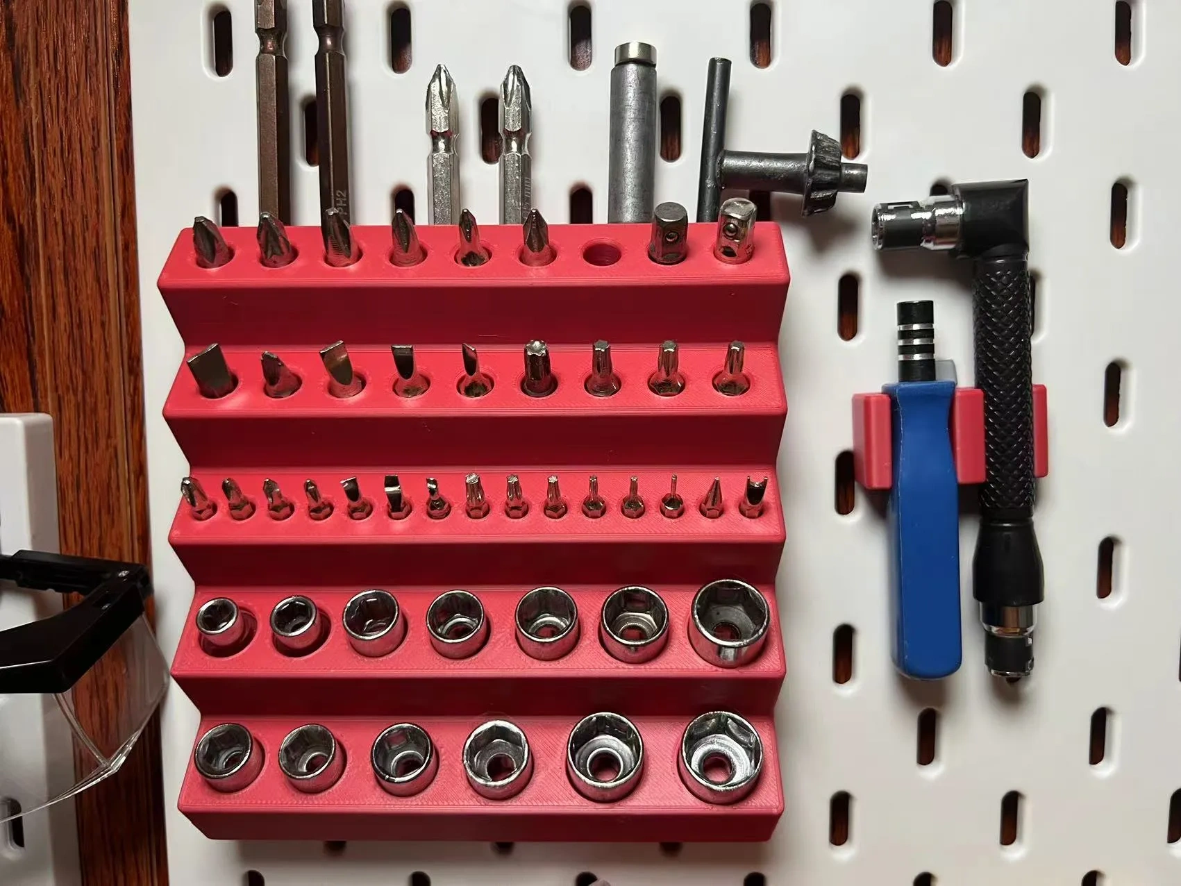 Pegboard Accessories - Bit and Socket Holder by ken-wong - MakerWorld