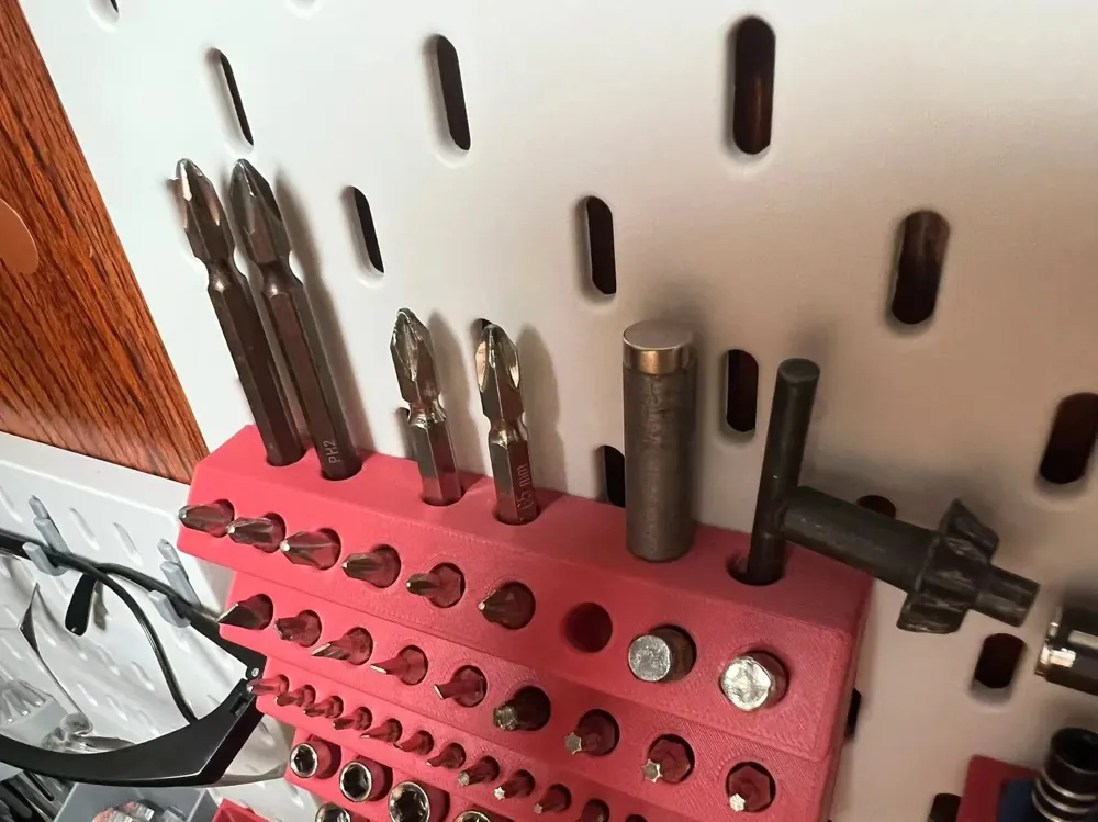Pegboard Accessories - Bit and Socket Holder by ken-wong - MakerWorld