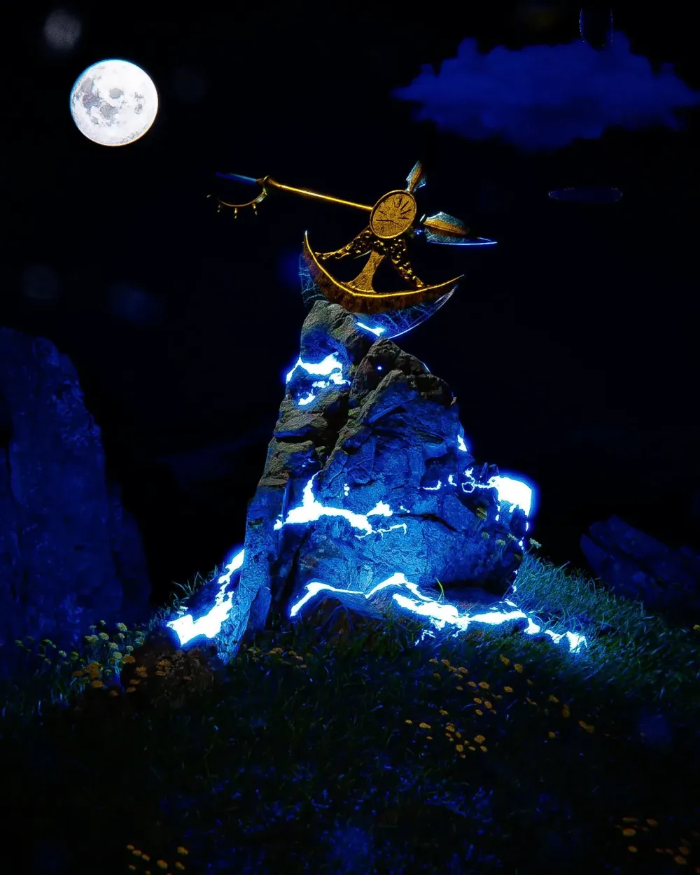 The Seven Deadly Sins Escanor's Weapon Divine Axe Rhitta by 陌上开菊花 ...