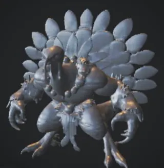 Thanksgiving Turkey Monster - Free 3D Print Model - MakerWorld