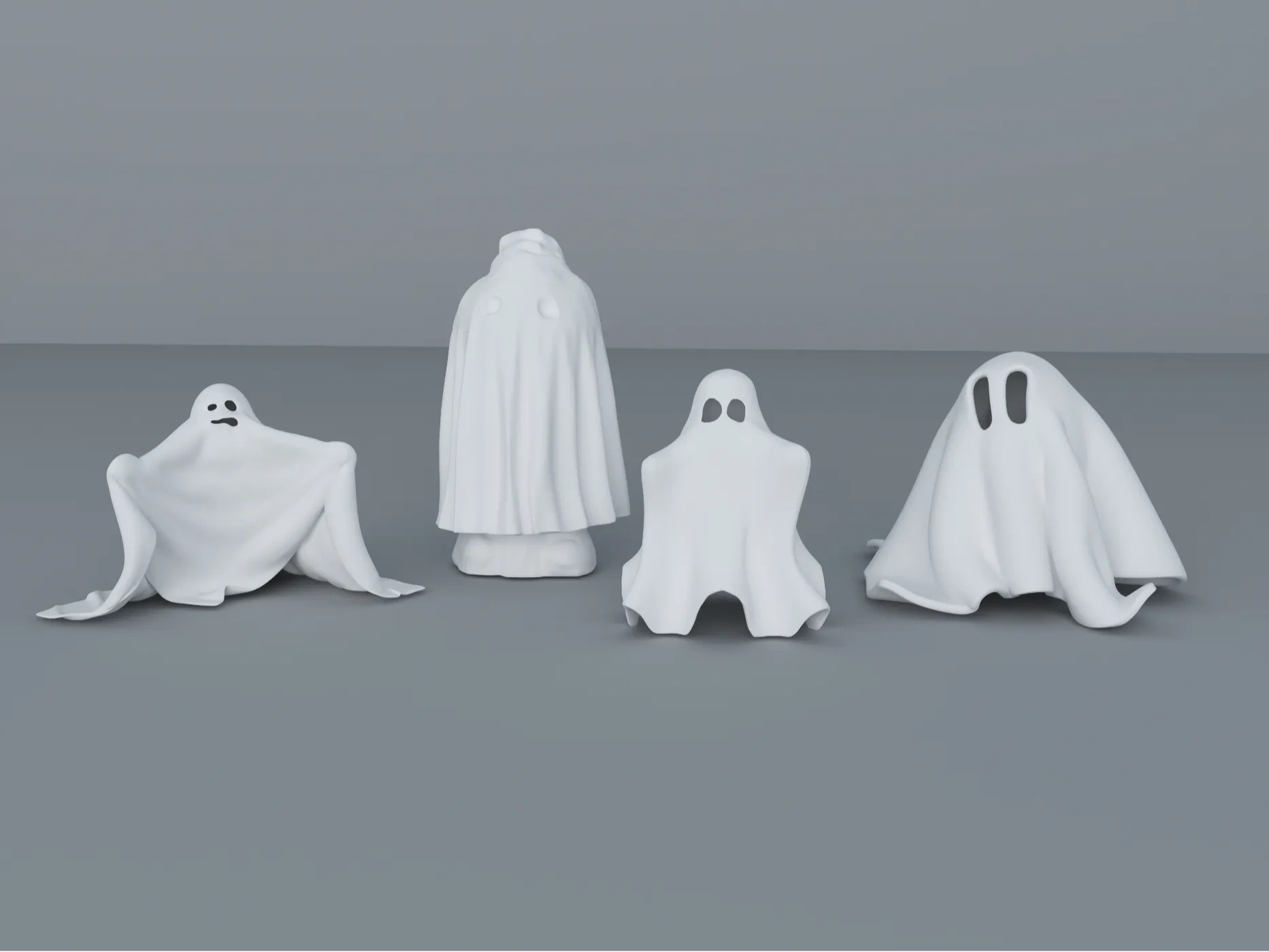 Plush Ghost Halloween Decoration by 为也创客 MakerWorld: Download Free 3D ...