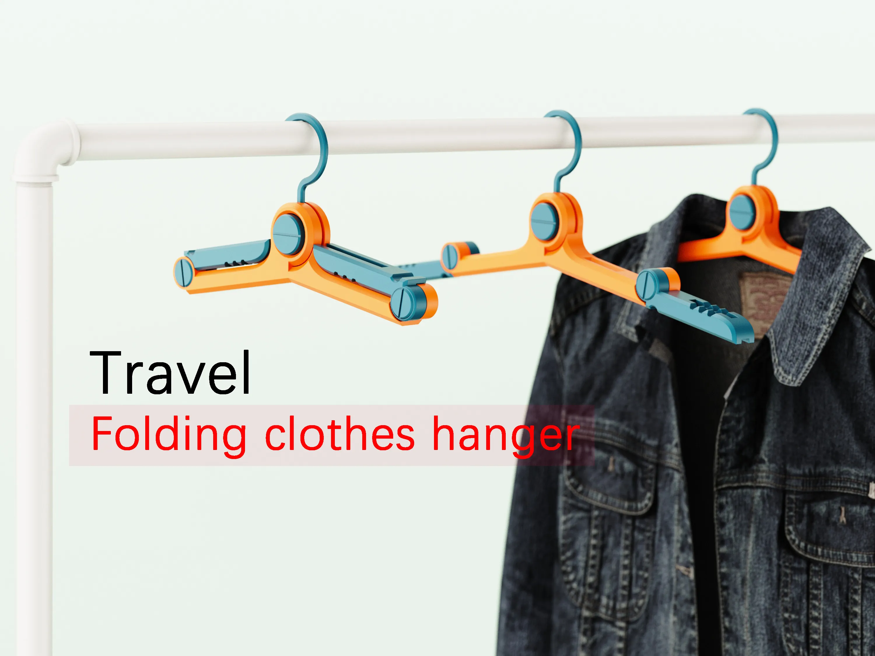 Travel folding clothes hanger - Free 3D Print Model - MakerWorld