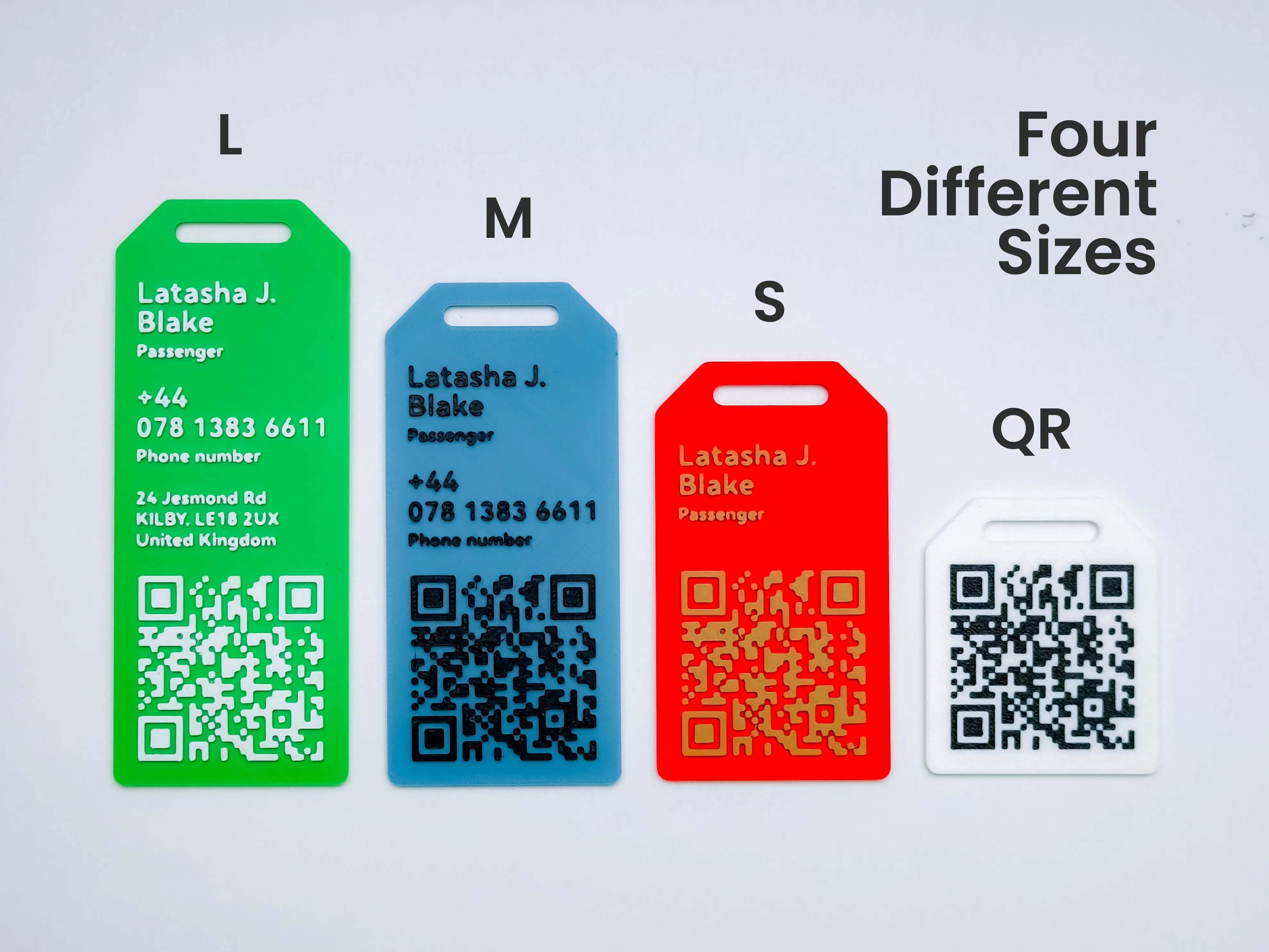 Custom QR Code Luggage / Bag Tag by vlycser MakerWorld: Download Free ...