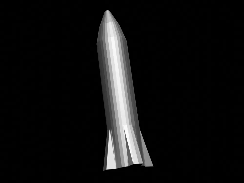 Low Poly RocketShip by SPrinter MakerWorld: Download Free 3D Models
