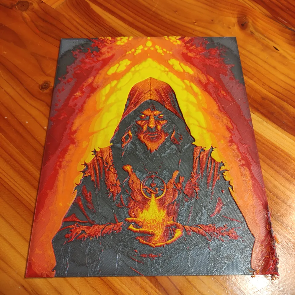 Evil Mage HueForge and AMS 4 Colors by Botaz19 - MakerWorld