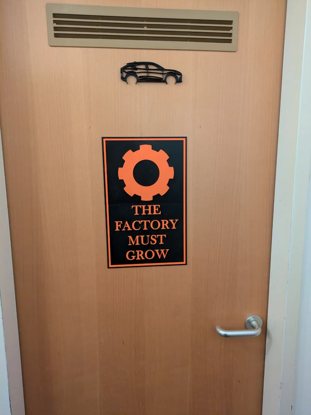 Factorio - The Factory must grow - Sign - Free 3D Print Model - MakerWorld