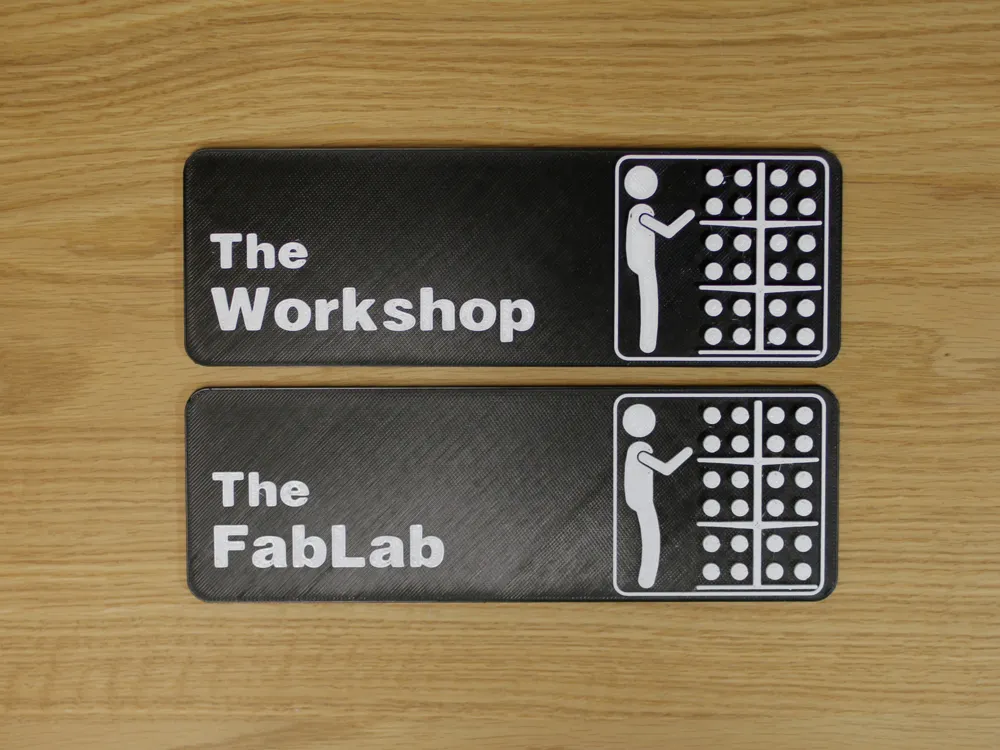 "The Office" Workshop Customizable Sign - Free 3D Print Model - MakerWorld