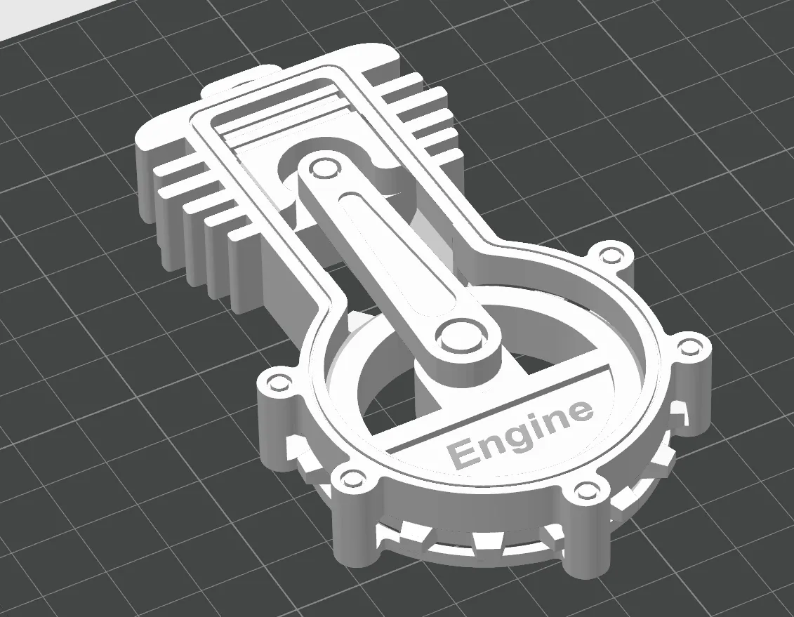 Engine stress-relief toys (no supports, print-in-place, articulated) by ...