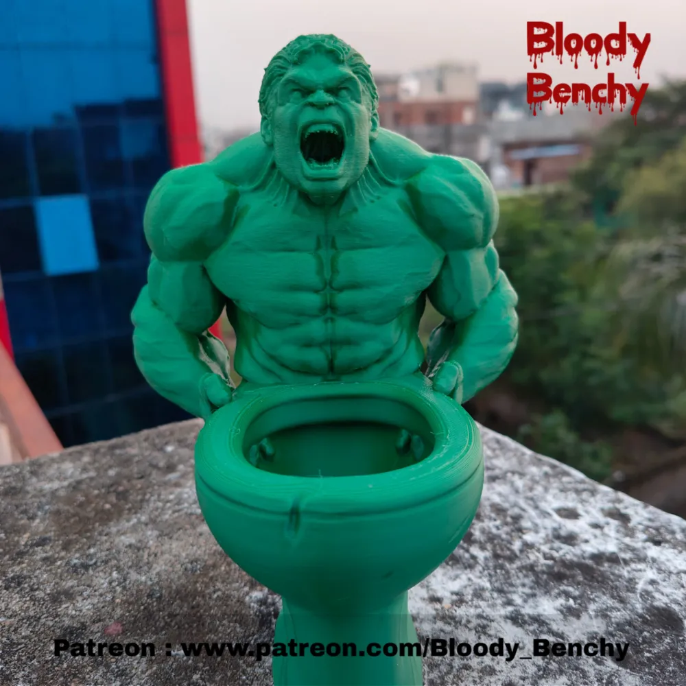 Hulk Toilet Superheroes by Bloody_Benchy MakerWorld: Download Free 3D ...