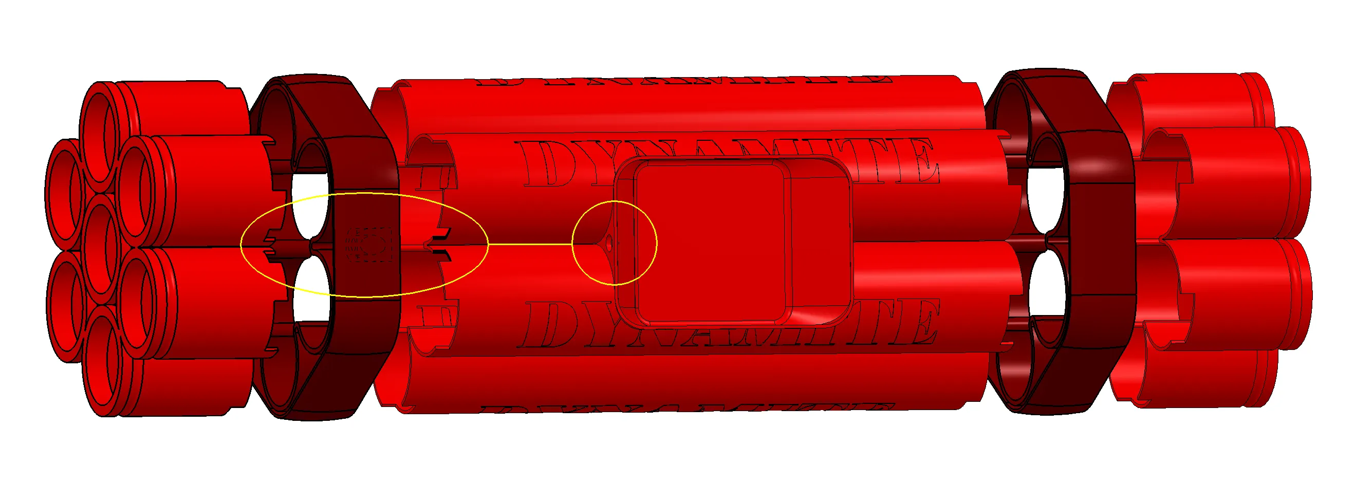 Dynamite Clock Kit-011 by Rober7Crow MakerWorld: Download Free 3D Models