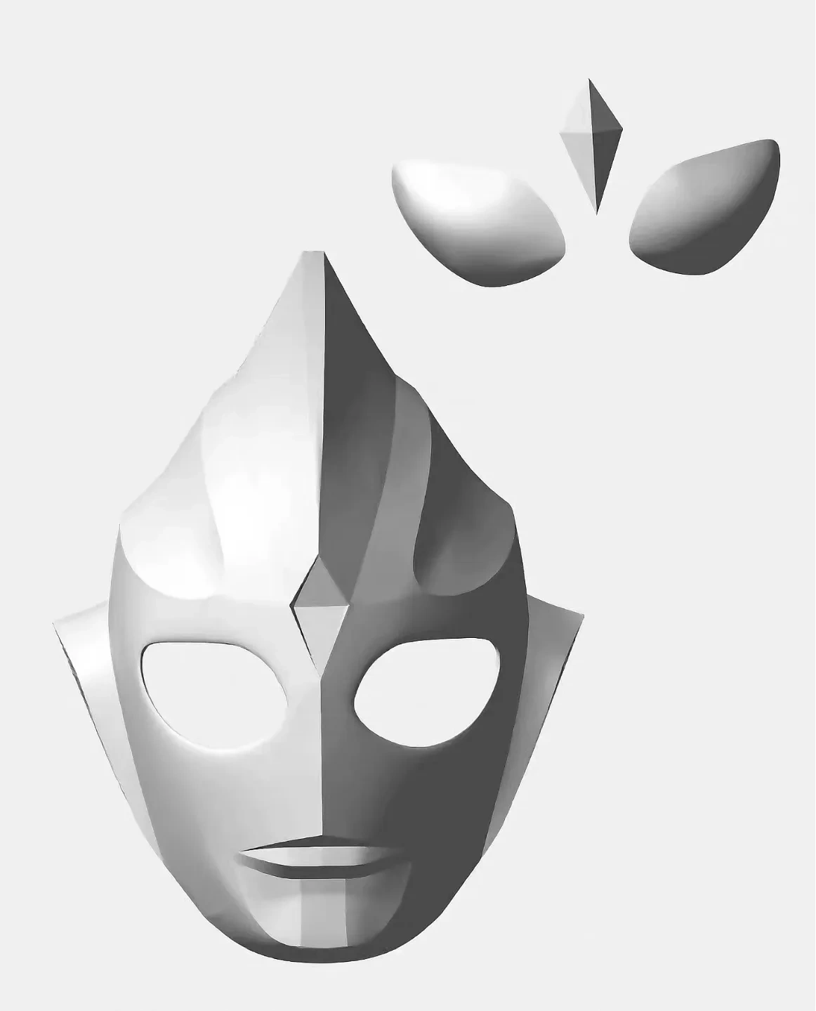 Ultraman Tiga Wearable Helmet Mask Cos Design by 圣诞老人睡觉啦 - MakerWorld