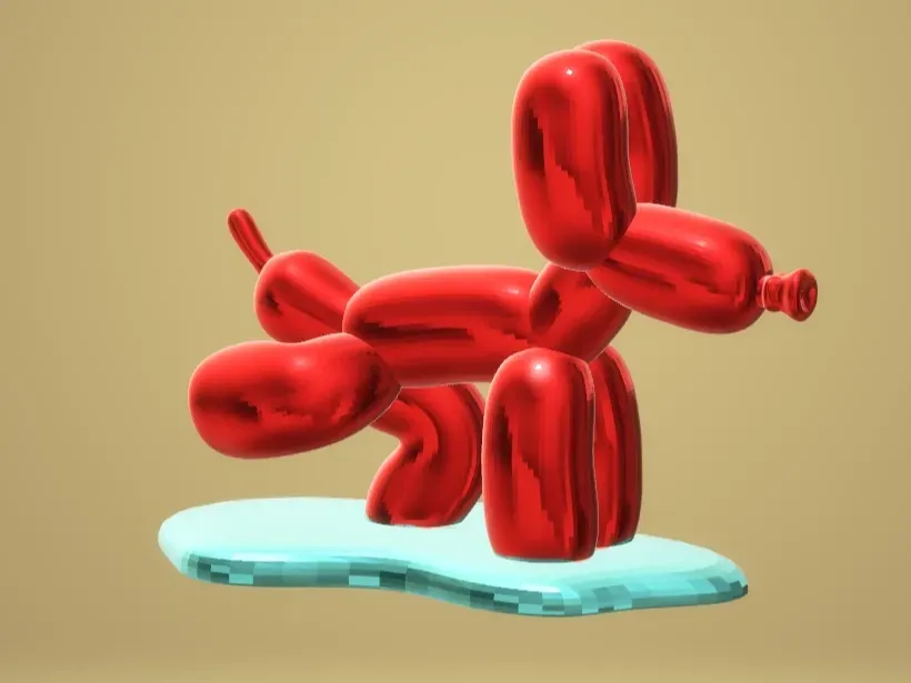 Balloon dog peeing by YUNDOU - MakerWorld