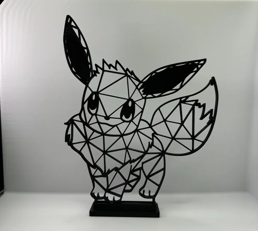 Geometric Eevee Pokémon by 3DPrintastica - MakerWorld