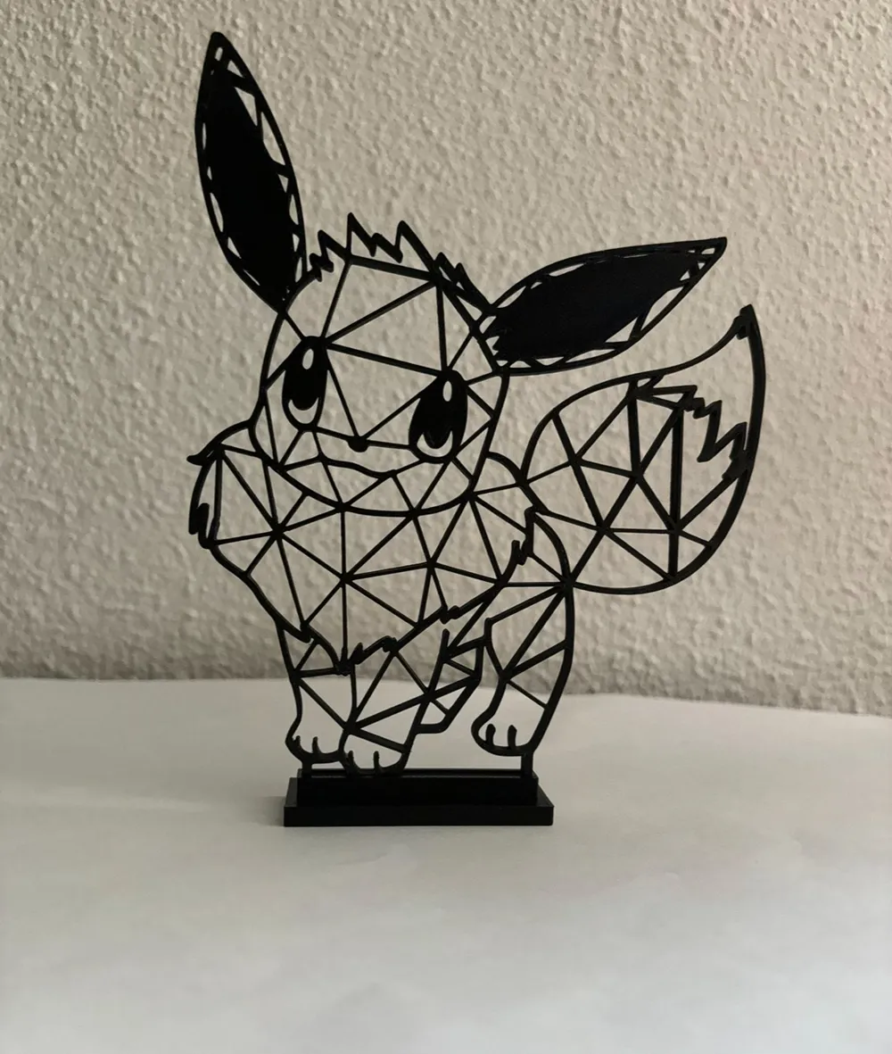 Geometric Eevee Pokémon by 3DPrintastica - MakerWorld